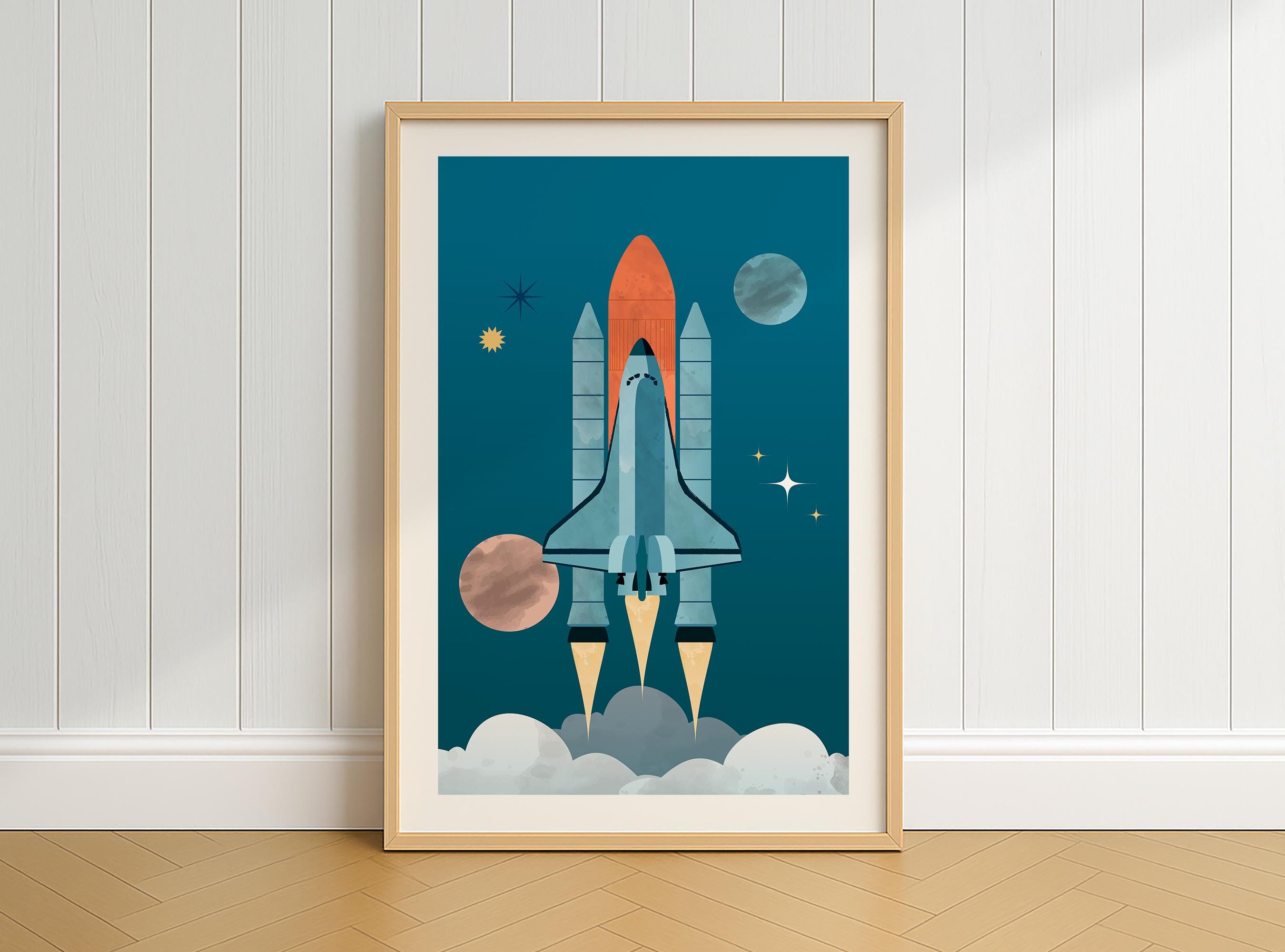 Space Shuttle Poster, NASA Poster, DIGITAL PRINT, Nasa Discovery ...