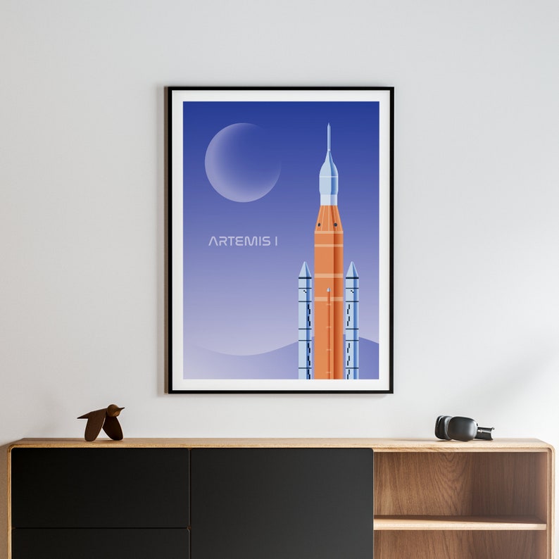NASA Artemis I Print NASA Rocket Poster Space Launch System - Etsy