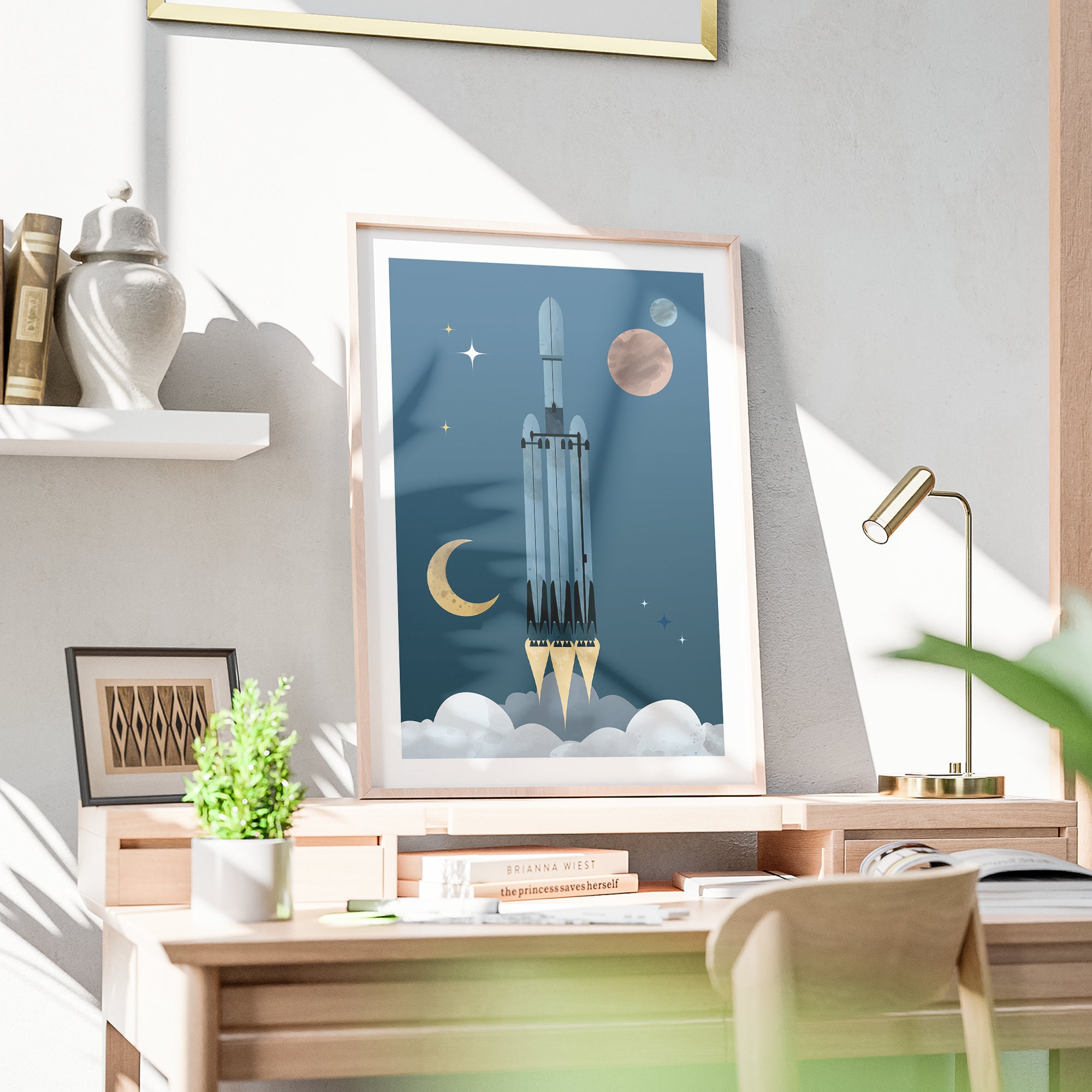Spacex Poster Falcon Heavy Poster DIGITAL PRINT Space Wall - Etsy