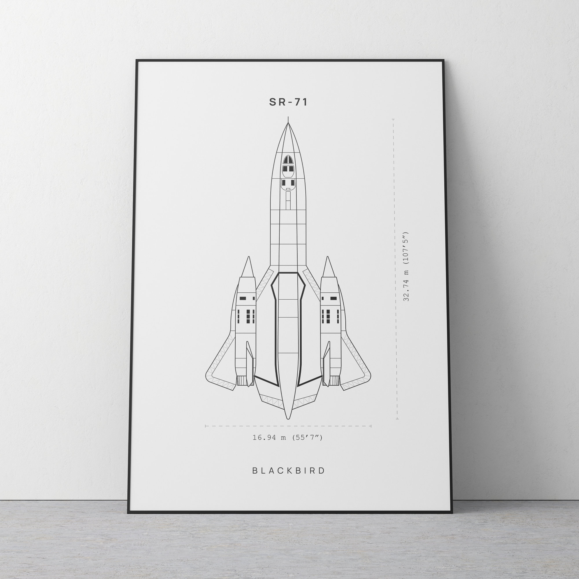 SR71 Blueprint Poster, SR 71 Blackbird, DIGITAL DOWNLOAD, Fighter Jet ...