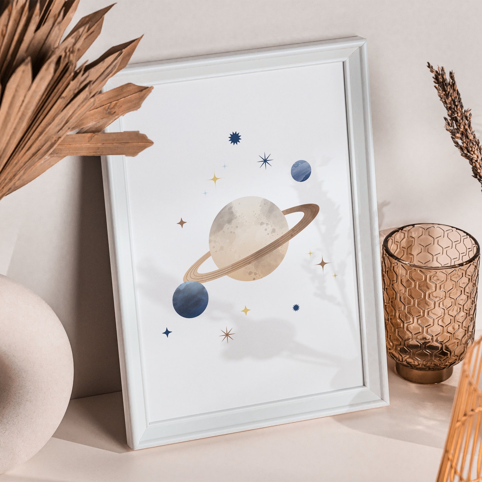 Saturn, Space Nursery Wall Art, Digital Download, Space Theme Wall ...