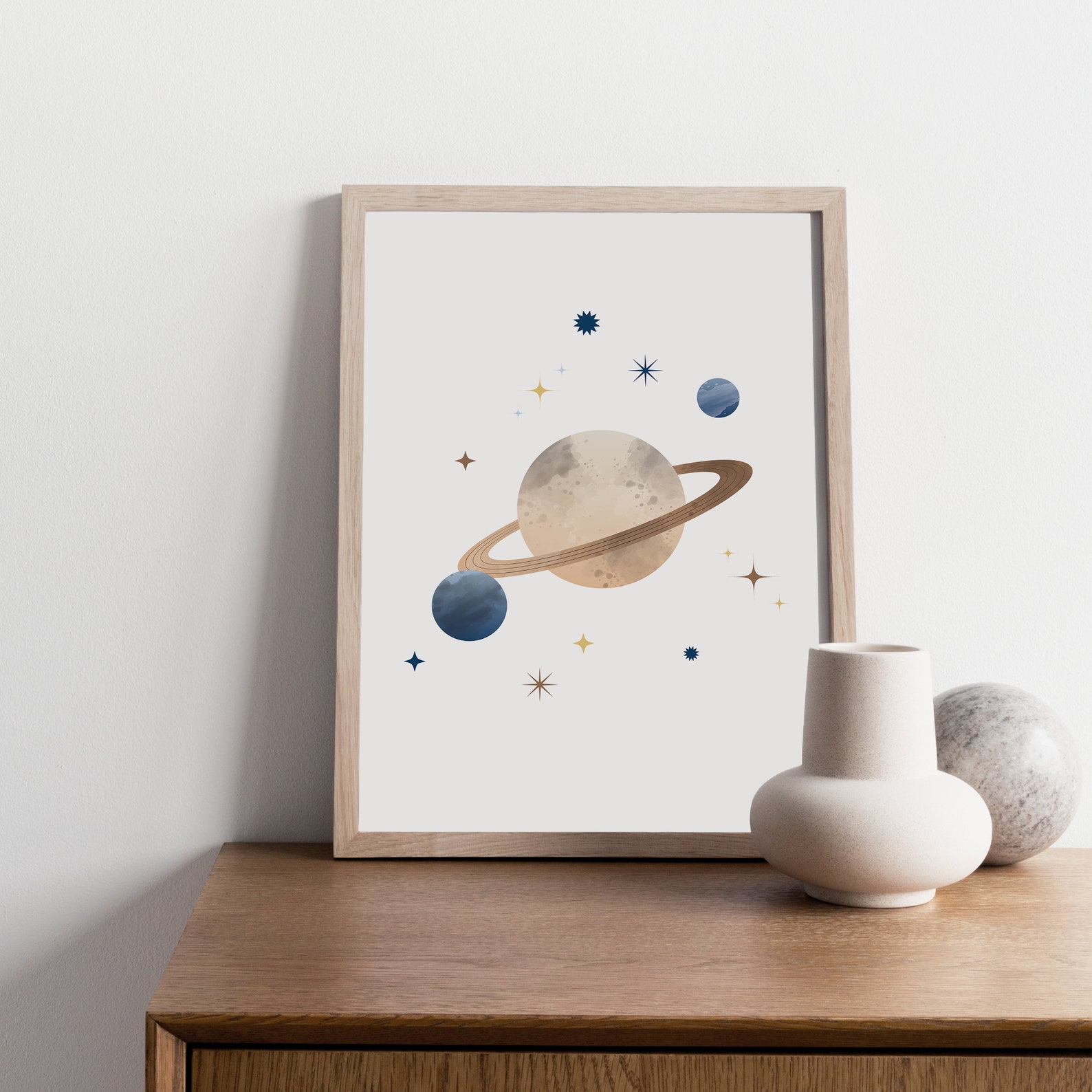 Saturn, Space Nursery Wall Art, Digital Download, Space Theme Wall ...