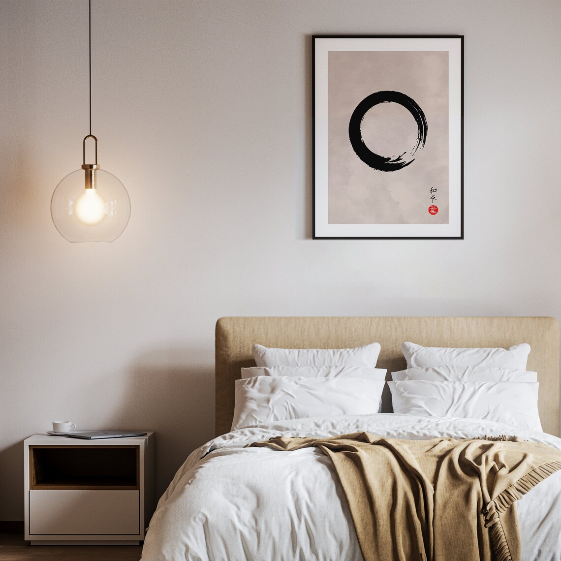Japandi Wall Art, Enso Circle, DIGITAL DOWNLOAD, Zen Wall Art, Japanese ...
