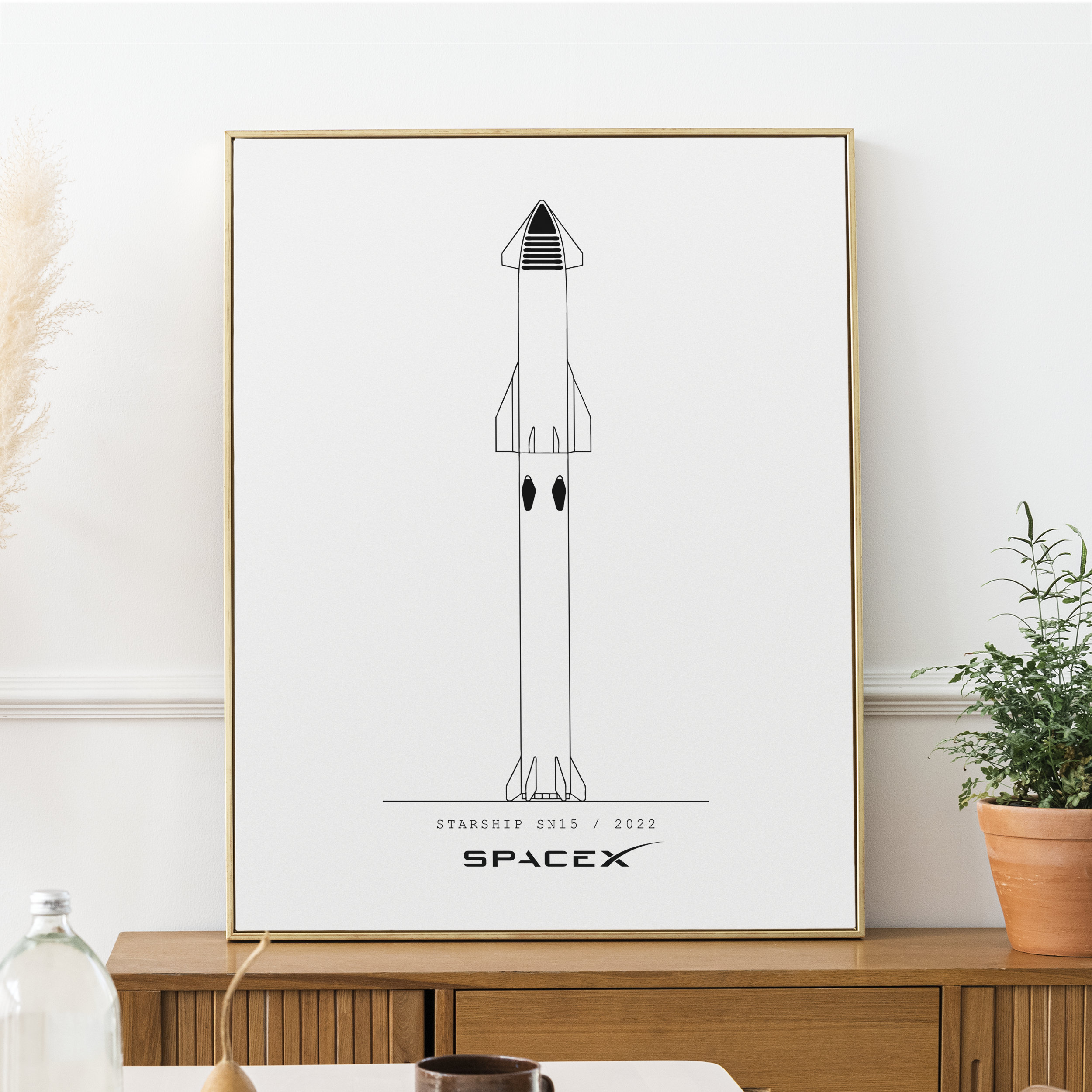 Spacex Blueprint Poster, Set of 3 Prints, DIGITAL PRINT, Spacex ...