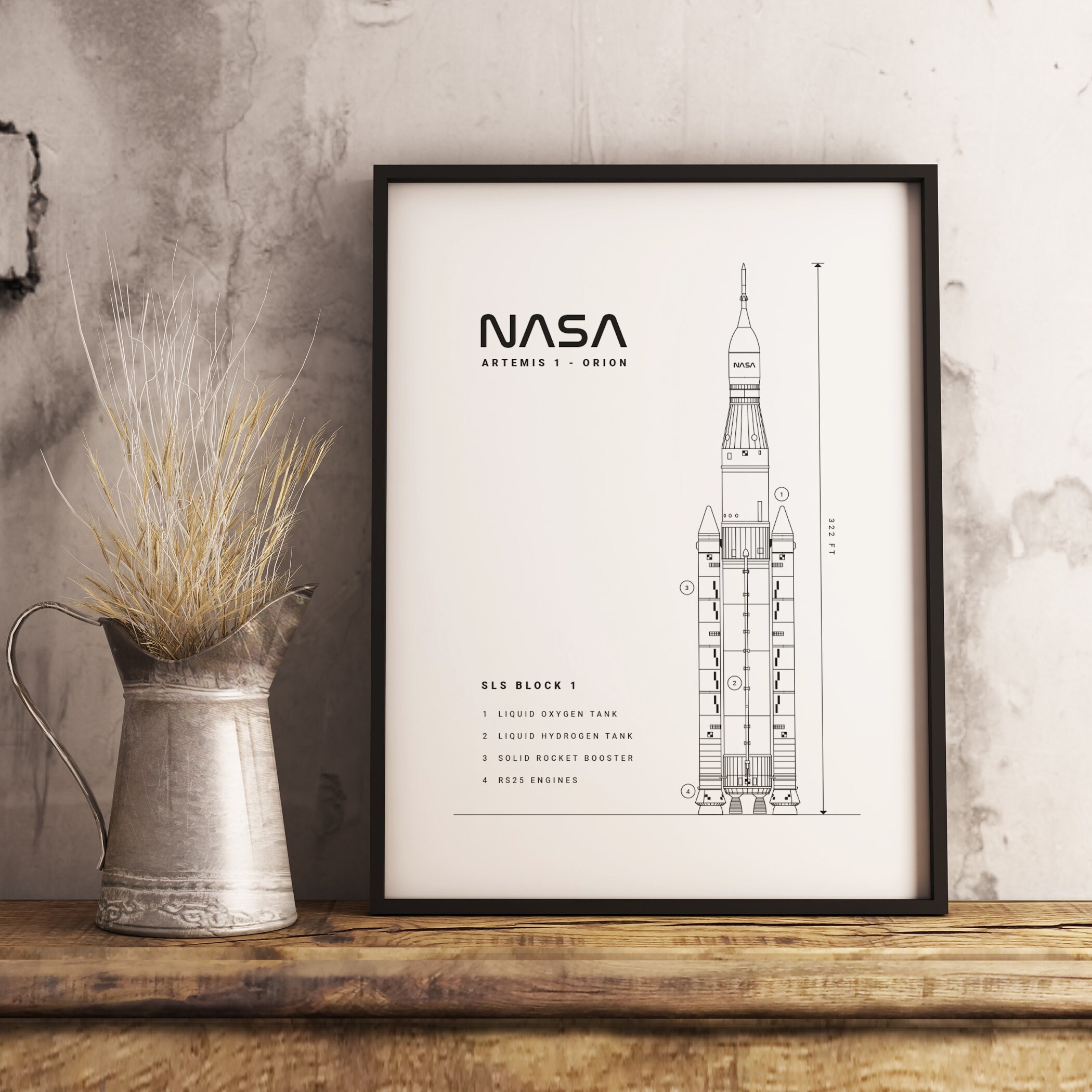 NASA Artemis I Space Launch System Instant Download - Etsy