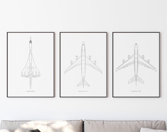 Planos de Boeing, Planos de Airbus, A330, A340, A320, A380, B737, B777 ...