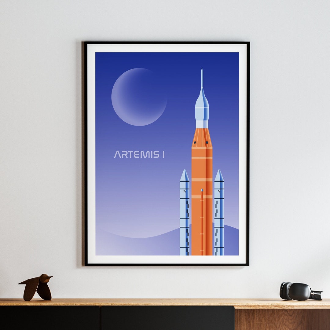 NASA Artemis I Print, NASA Rocket Poster, Space Launch System Print ...