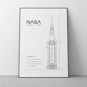 NASA Artemis I Space Launch System Instant Download - Etsy
