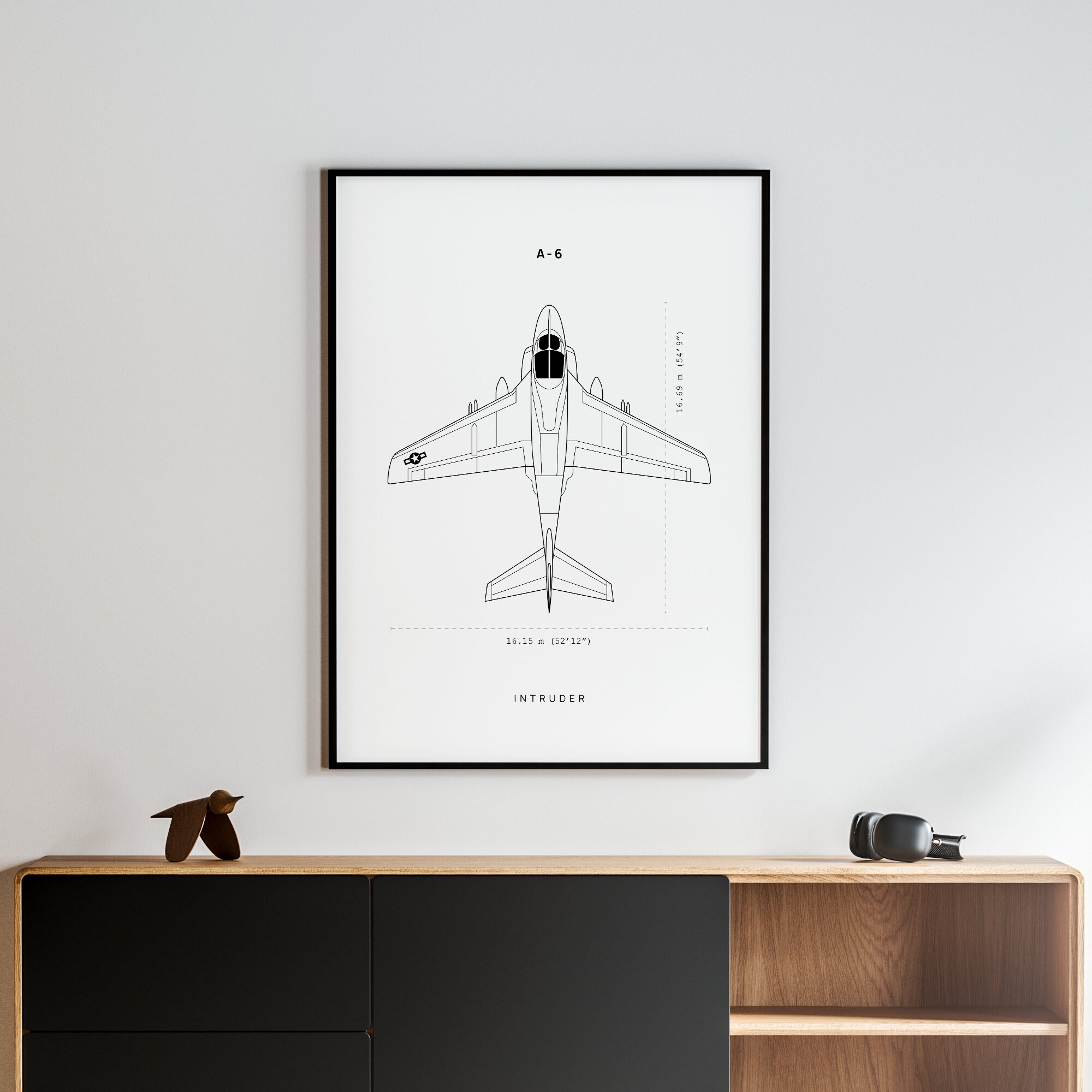 A6 Intruder, A6 Poster, Fighter Jet Wall Art, DIGITAL DOWNLOAD ...