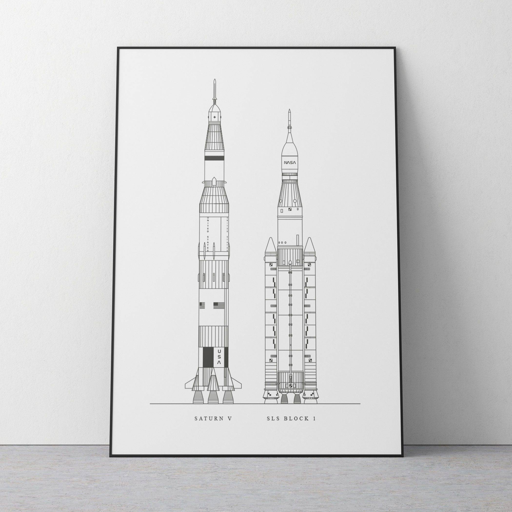 Apollo 11 Rocket Blueprints Plans