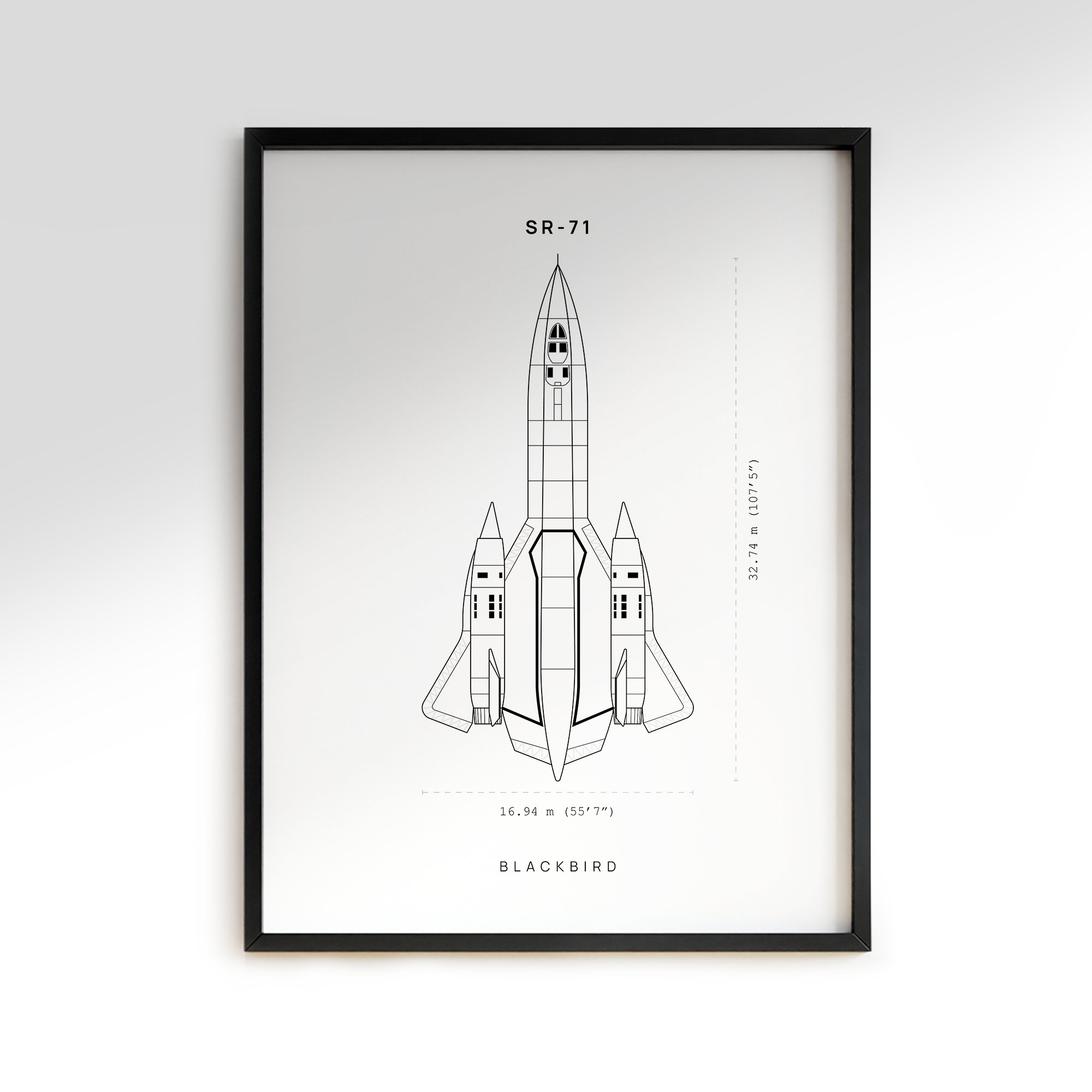 SR71 Blueprint Poster, SR 71 Blackbird, DIGITAL DOWNLOAD, Fighter Jet ...
