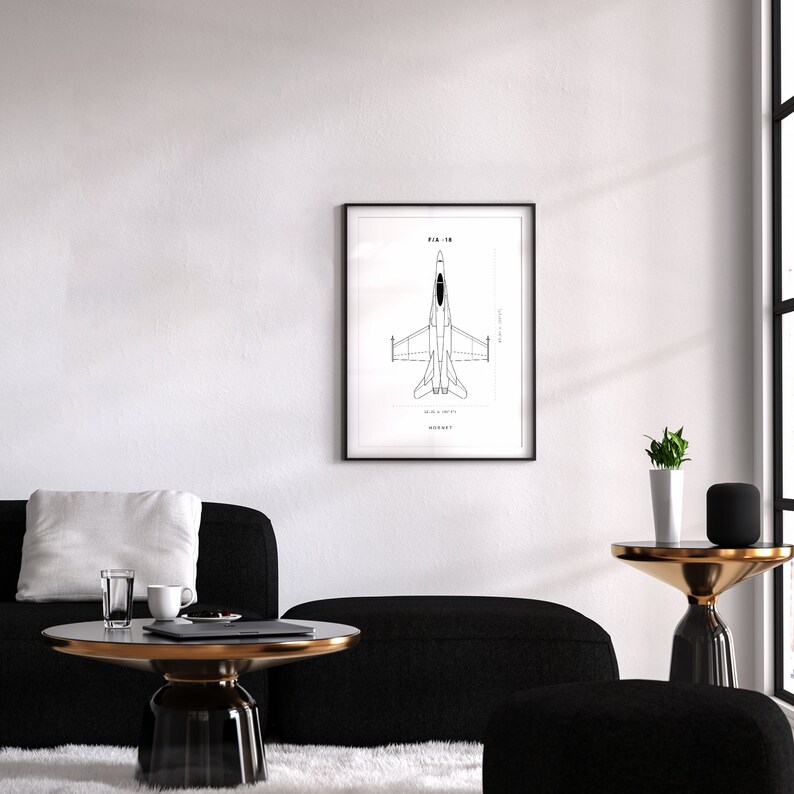 F18 Poster F18 Hornet Fighter Jet Wall Art DIGITAL - Etsy