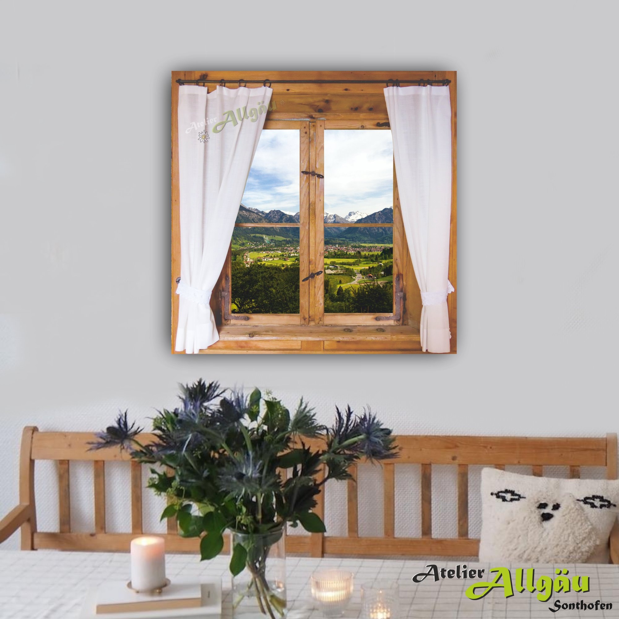 Screen Allgäu Allgäu Souvenir Parlour Window Oberstdorf - Etsy UK