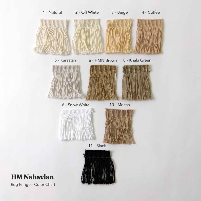 OR-2 Large Knotted Oriental Rug Fringe 4.25 OR-2 - Etsy