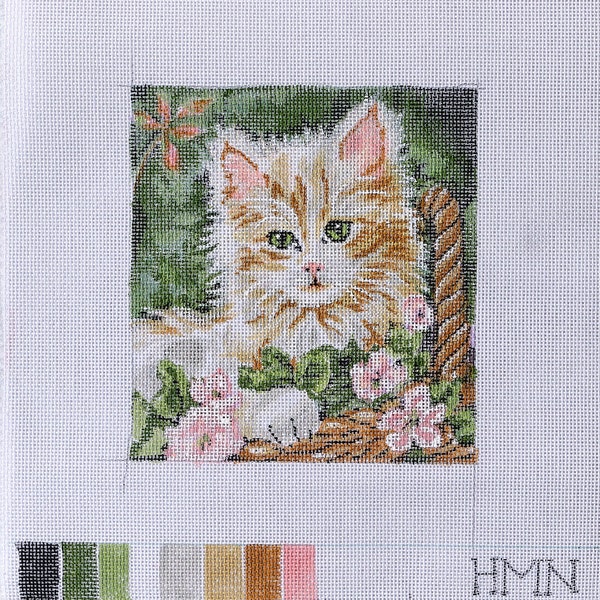Cat Needlepoint - Etsy