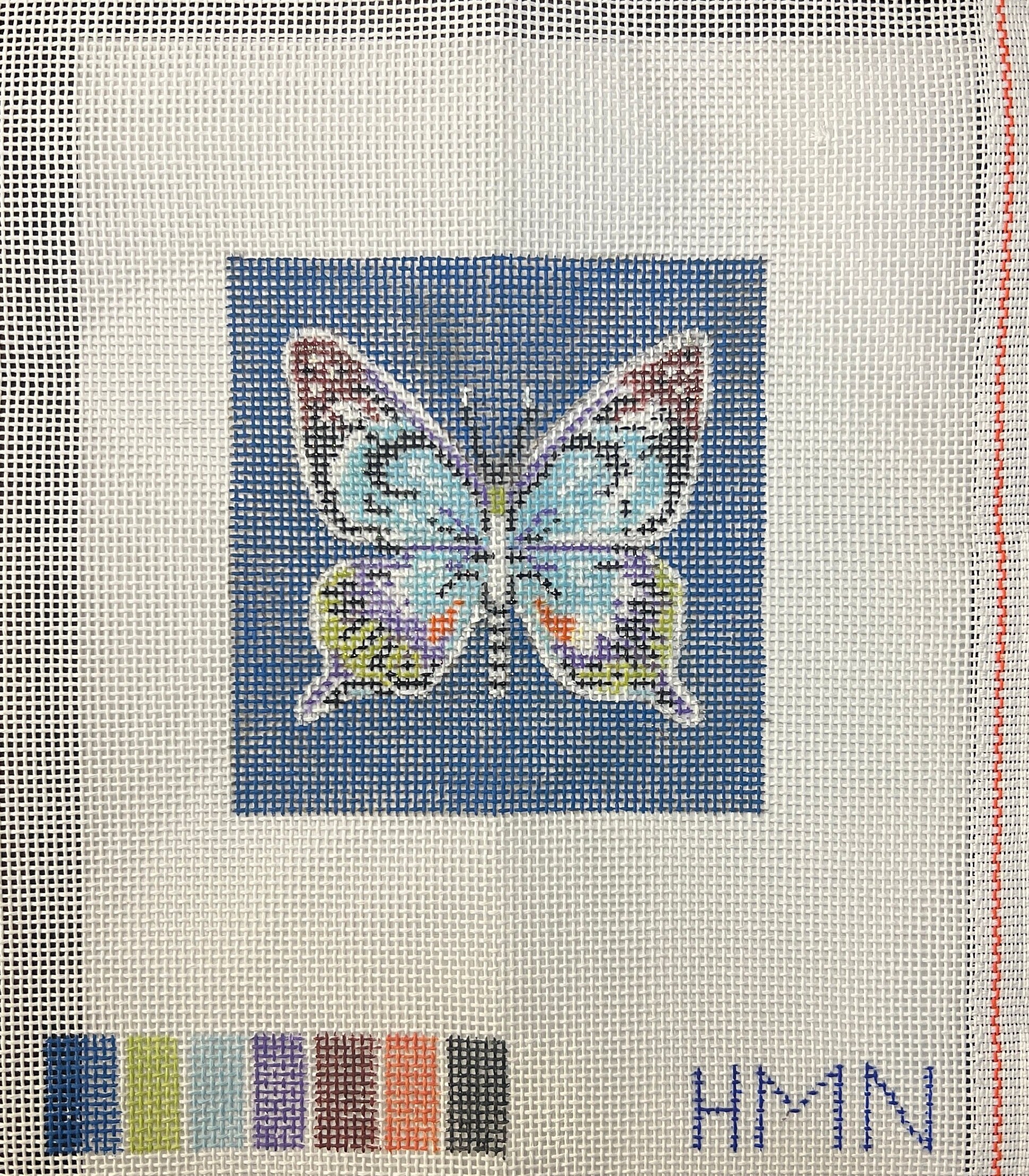 Butterfly Hand-painted Needlepoint Canvas - Etsy
