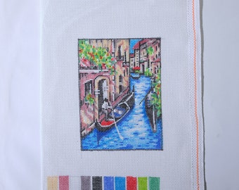 Italian Gondolier Inspired Hand Painted Needlepoint Canvas - Etsy