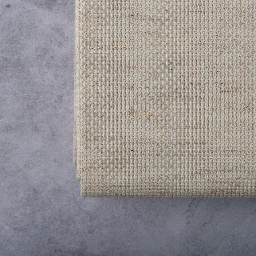Zweigart - Rustico Aida Cloth (14ct) - Oatmeal | 43" - Sold by the Foot ...