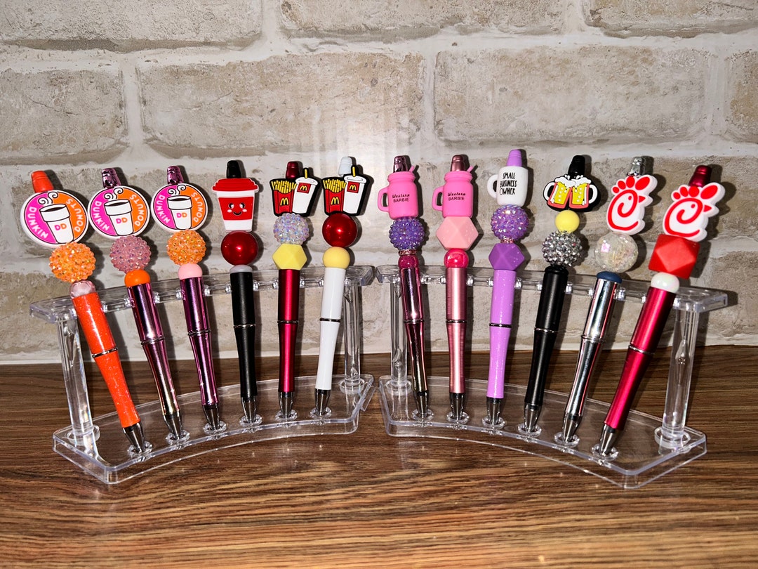 Premade Beaded Pens Drink/restaurant Themed Ballpoint Pens - Etsy
