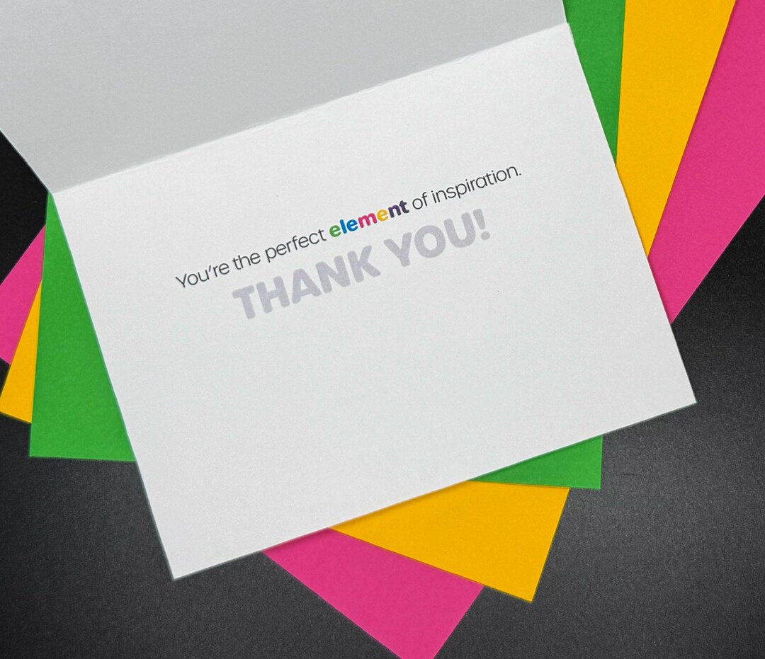 Printable Science Thank You Card for Teacher Appreciation Week - Etsy