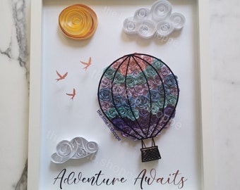 Shadow Box Hot Air Balloon - Etsy
