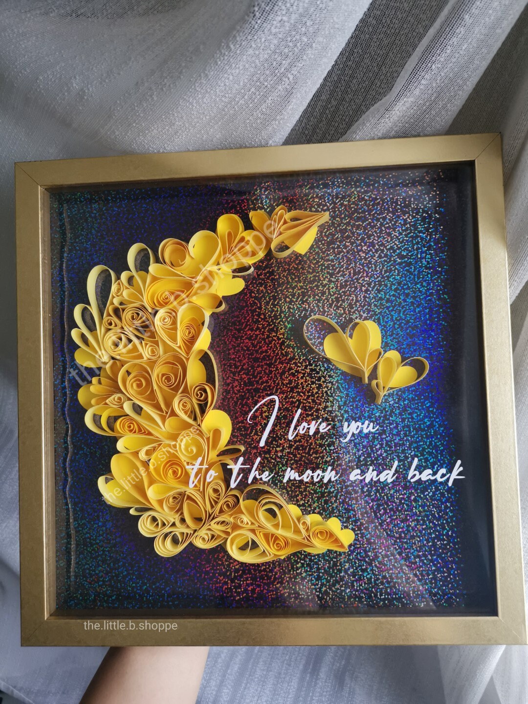 Moon Shadow Box, Quilling Wall Art - Etsy