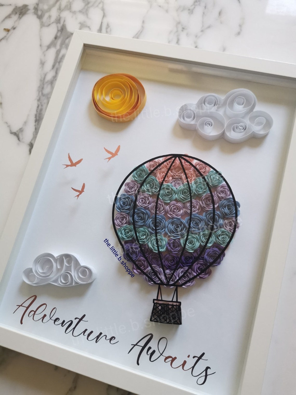 Hot Air Balloon Wall Decor Balloon Shadow Box Art Balloon - Etsy