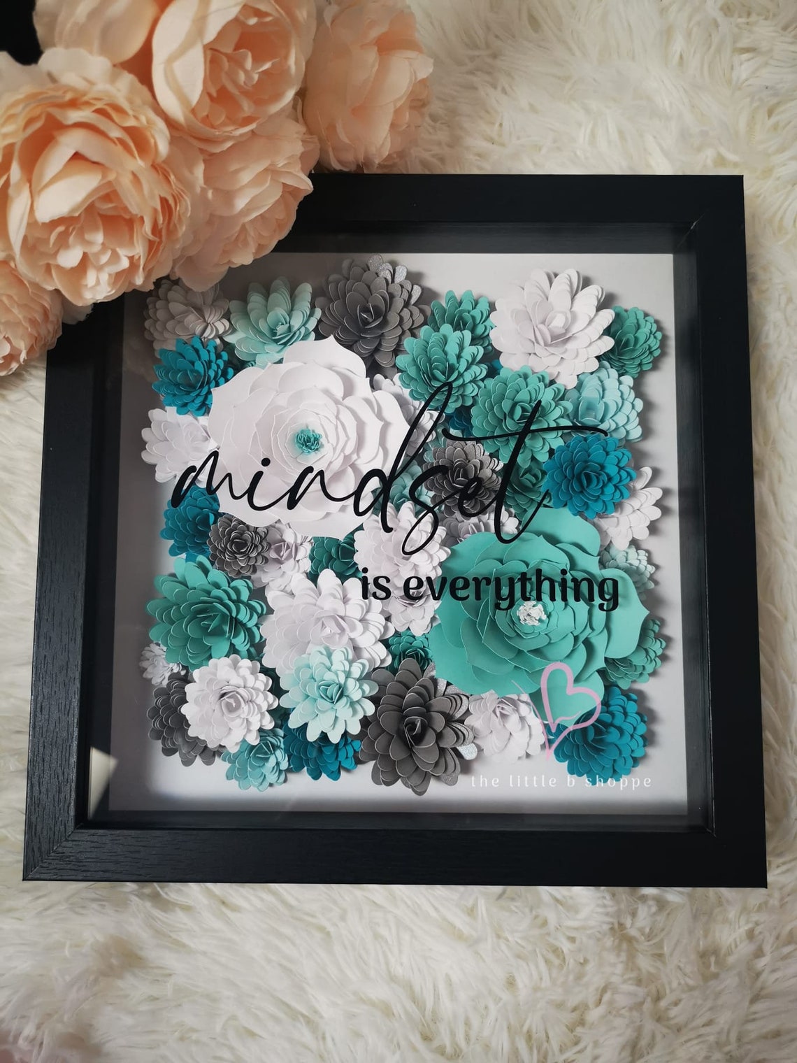 Field of Flowers high Cut Shadow Box, see LOW CUT Version for Flatter ...