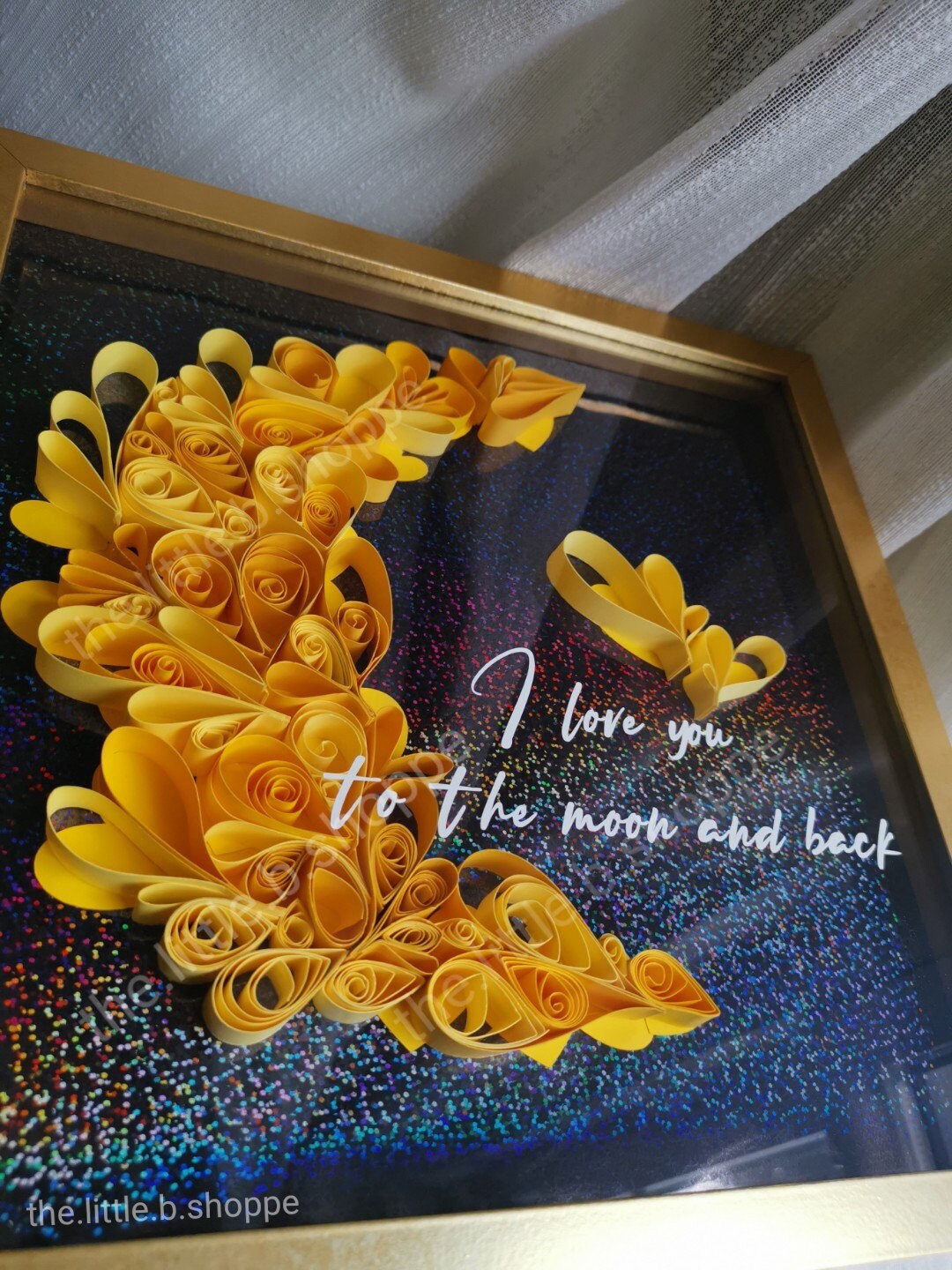 Moon Shadow Box, Quilling Wall Art - Etsy