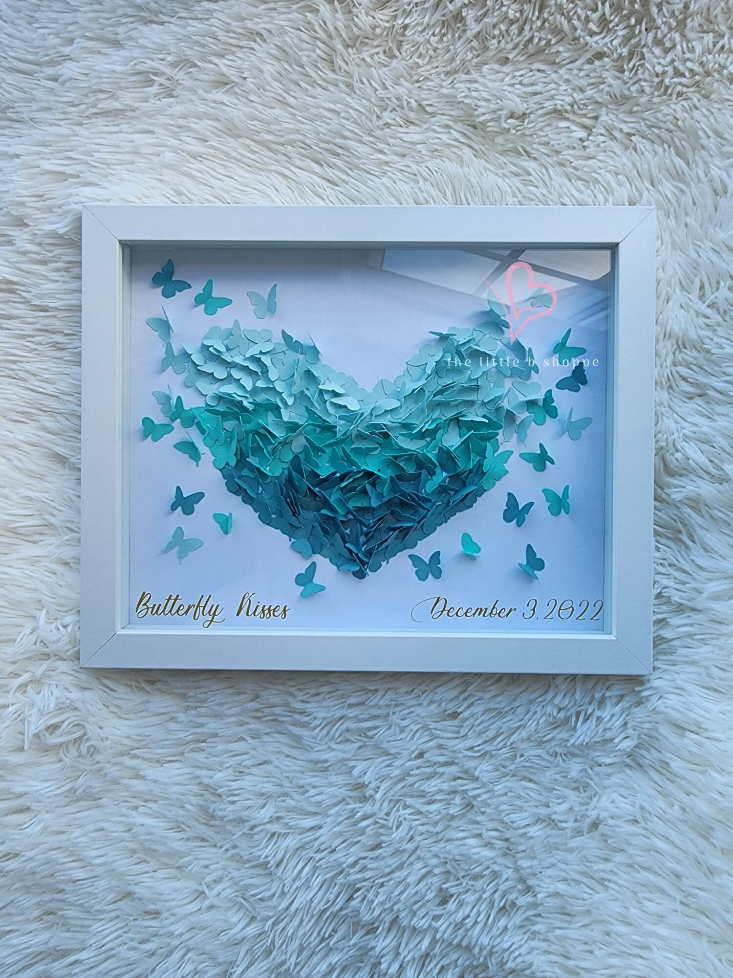 Butterfly Shadow Box, Flutter Love - Etsy