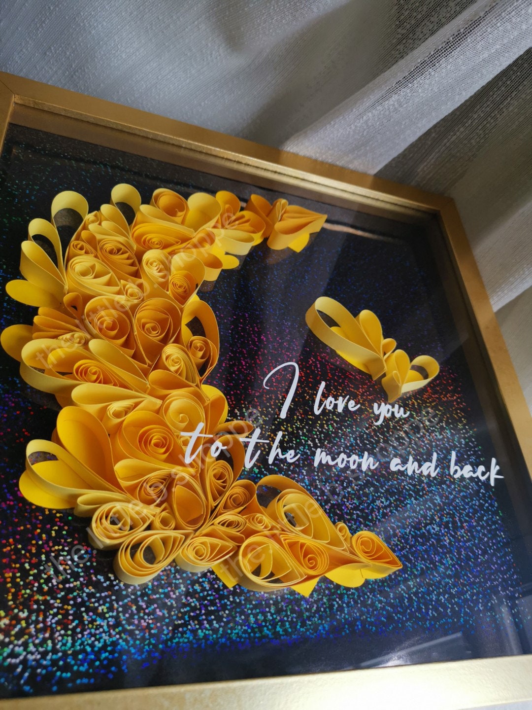 Moon Shadow Box, Quilling Wall Art - Etsy