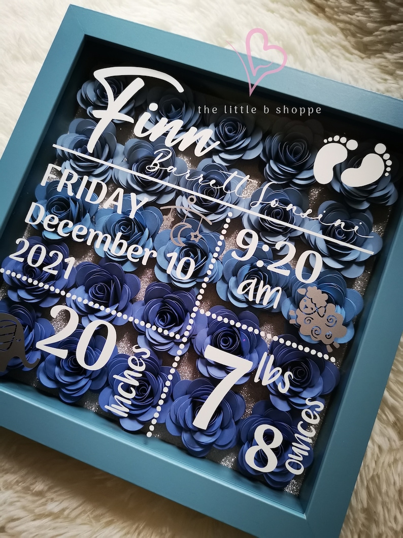 Birth Stat, Baby Stat, Baby Announcement, Newborn Announcement Flower ...