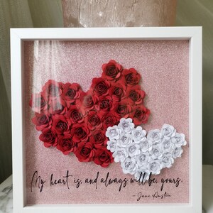 Heart Shadow Box, Two Hearts Wall Art - Etsy