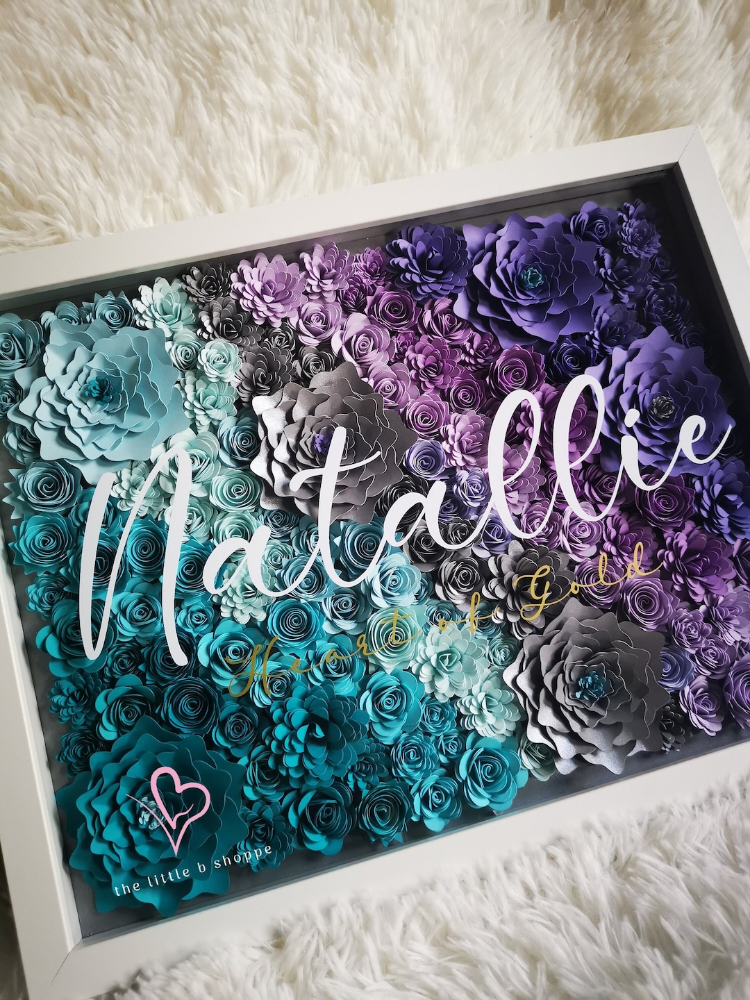 Fields of Flower (low Cut) Shadow Box, (see HIGH CUT Listing for ...