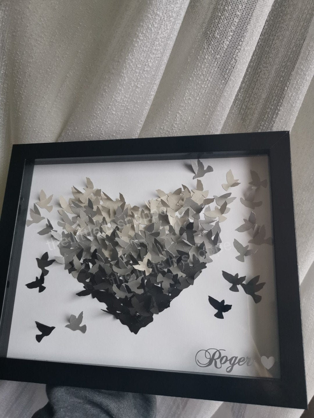 Butterfly Shadow Box, Flutter Love - Etsy