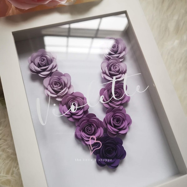 Initial Shadow Box Svg - Etsy