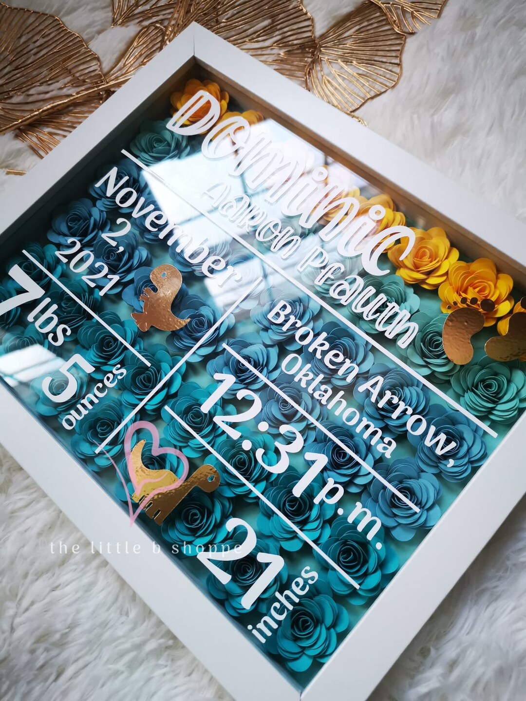 Birth Stat, Baby Stat, Baby Announcement, Newborn Announcement Flower ...