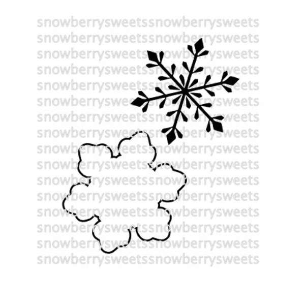 Snowflake Cookies - Etsy