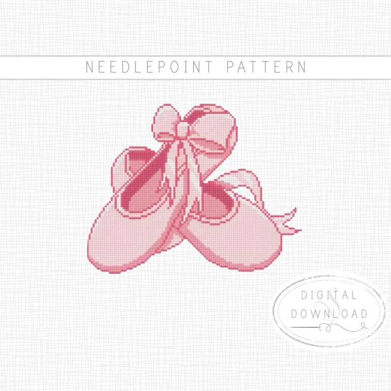 Ballerina Needlepoint Chart, Ballet Counted Cross Stitch Pattern ...