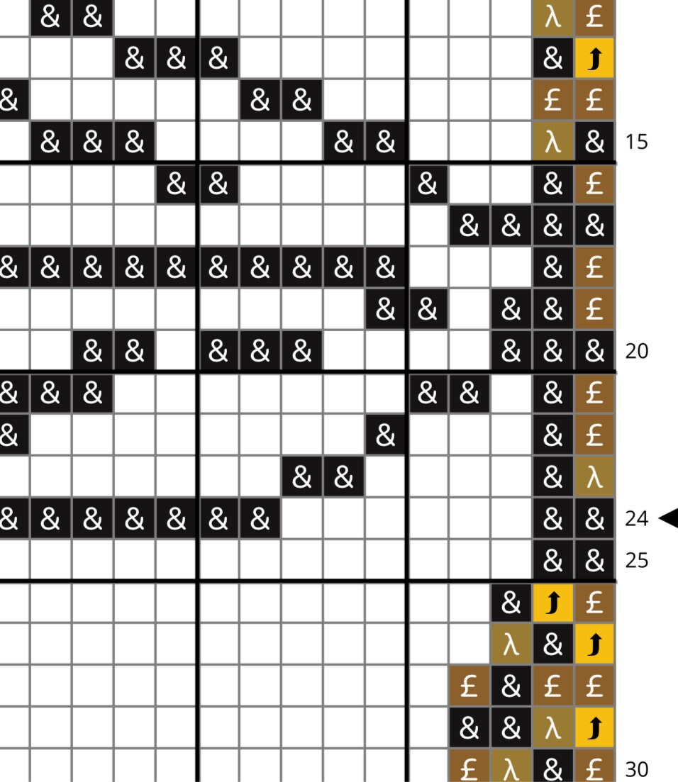 Modern Bee Needlepoint Chart Digital Download Needlepoint Design Idea ...