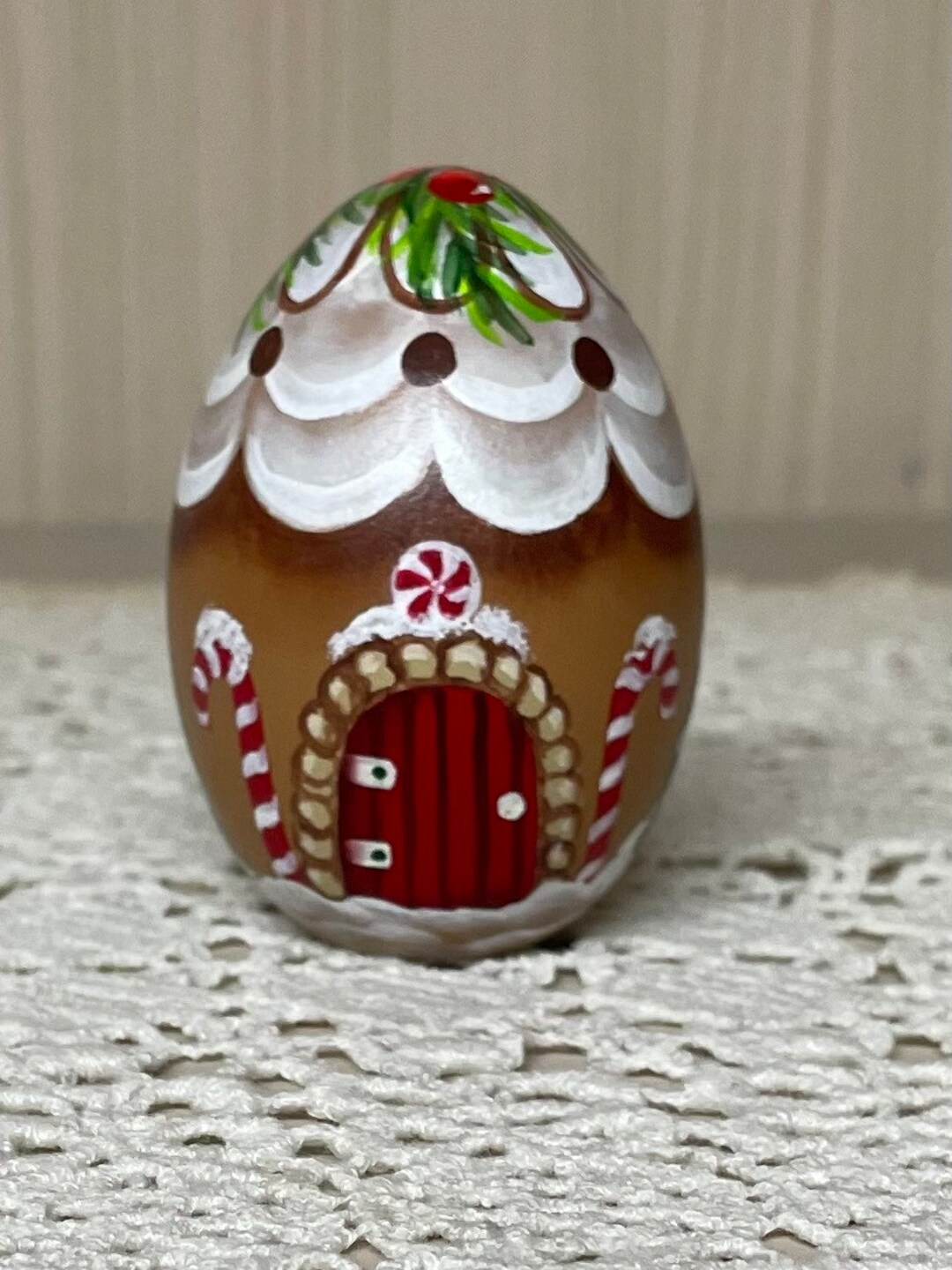 Gingerbread Fairy House, Miniature Fairy House, Hand Painted Fairy ...