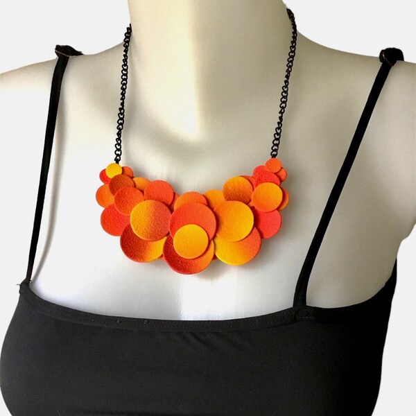Orange Necklace - Etsy