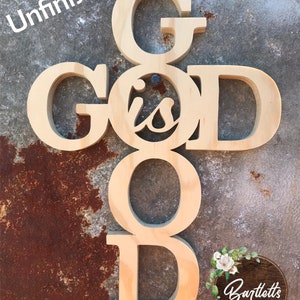 God is Good Cross - Scroll Saw Cut - Etsy