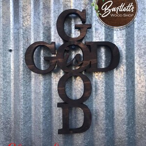 God is Good Cross - Scroll Saw Cut - Etsy