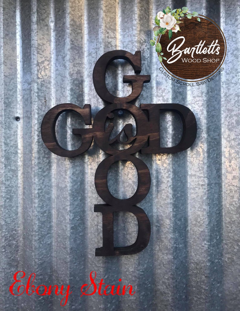 God is Good Cross - Scroll Saw Cut - Etsy