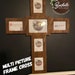 MEDIUM Multi Picture Frame Cross - Hand Cut on Scroll Saw - Cross ...