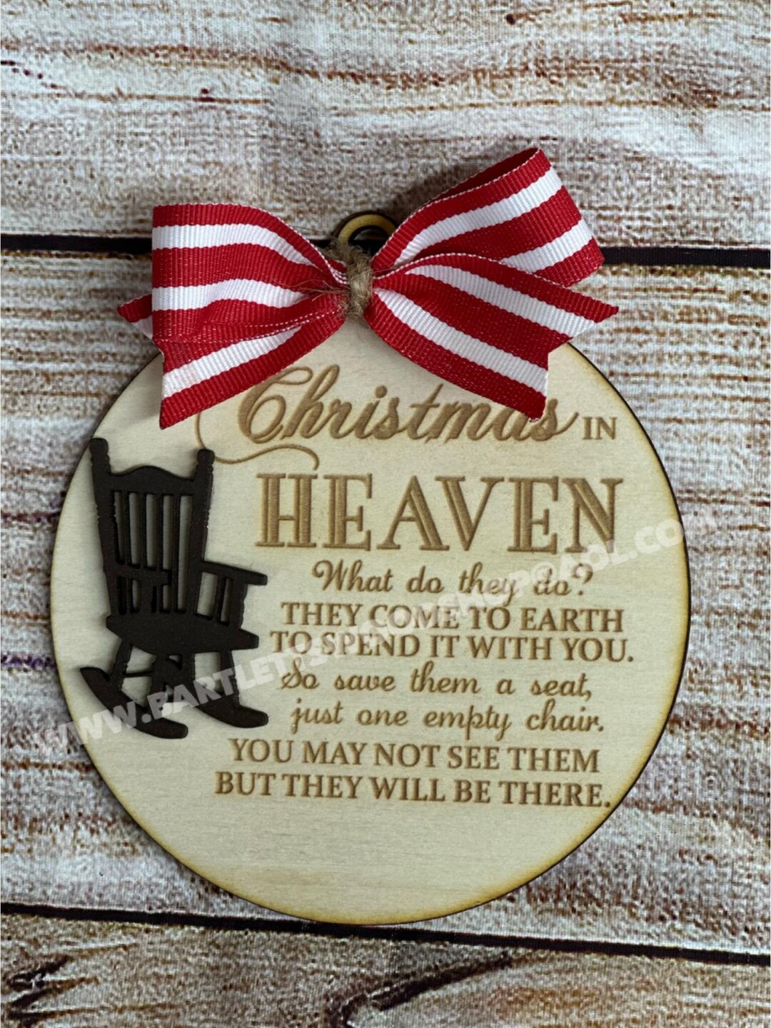 Christmas in Heaven Rocking Chair Ornament - Etsy