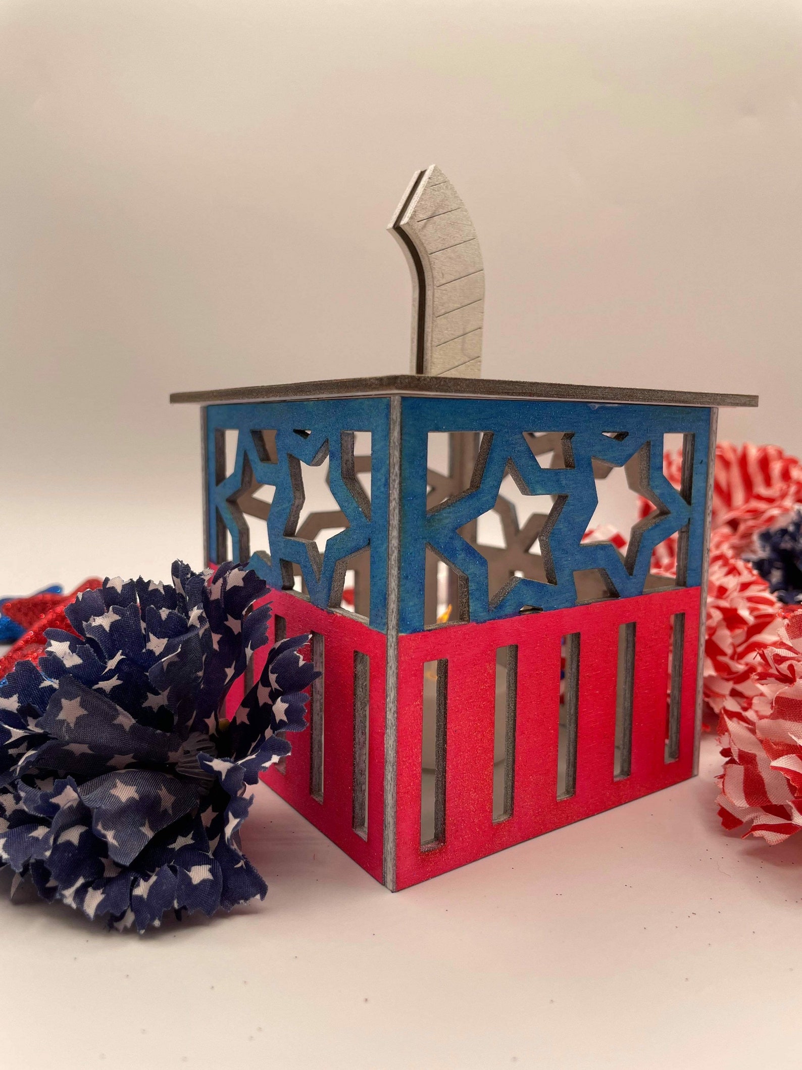 Fileonly | 2 Lanterns | 4th of July | DIGITAL SVG FILE | 5mm | Laser ...
