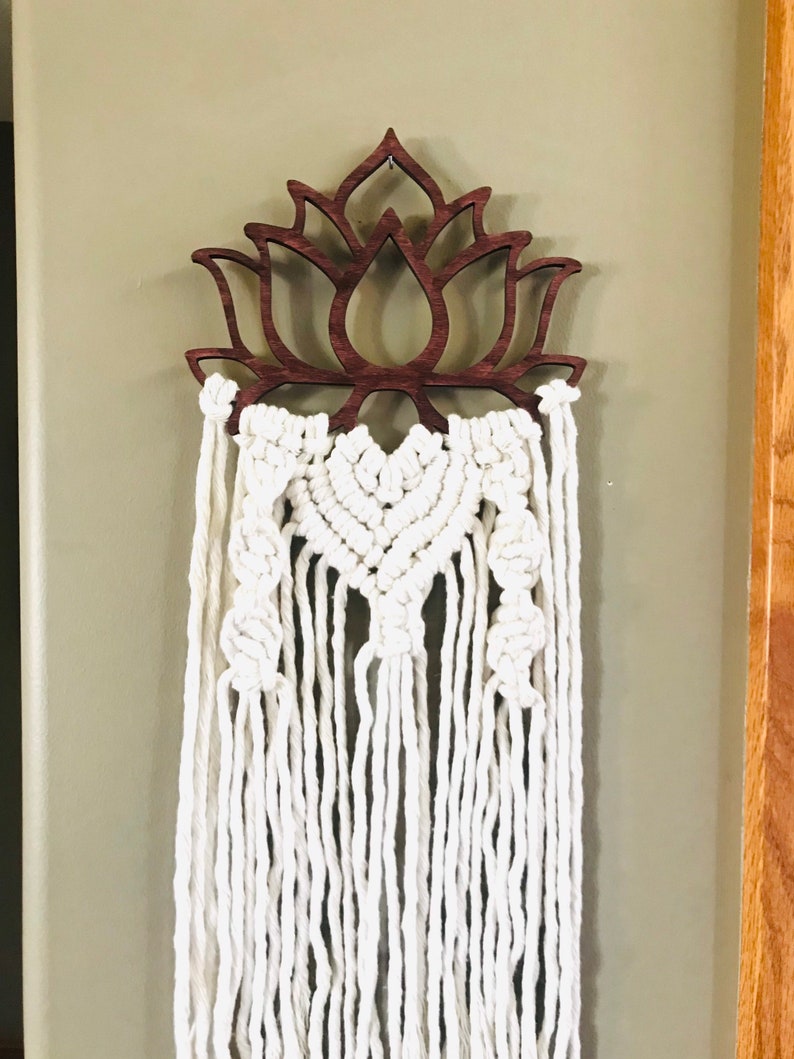 Fileonly Lotus Flower Designs Crystals Macrame DIGITAL - Etsy