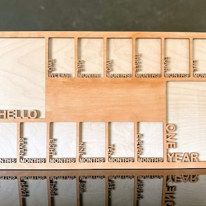 Baby's First Year SVG Cutting File - Create a Custom 14-photo Frame ...